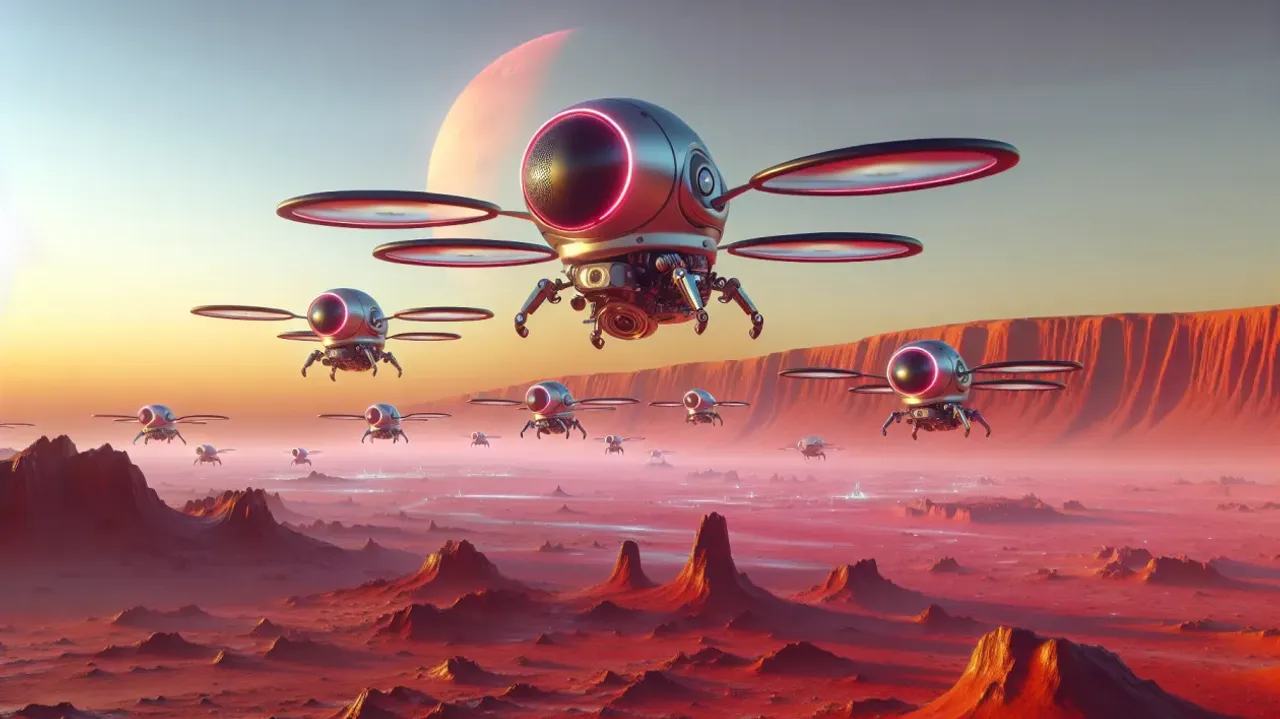 Kanglab представила робота-пчелу Marsbee, предназначенного для создания трехмерной ...